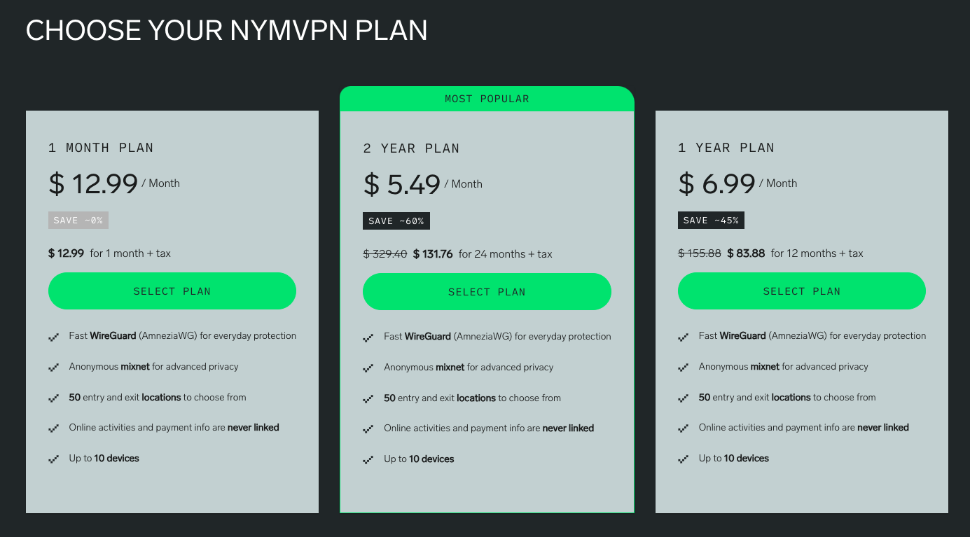 How do I subscribe to NymVPN? – Nym Technologies SA